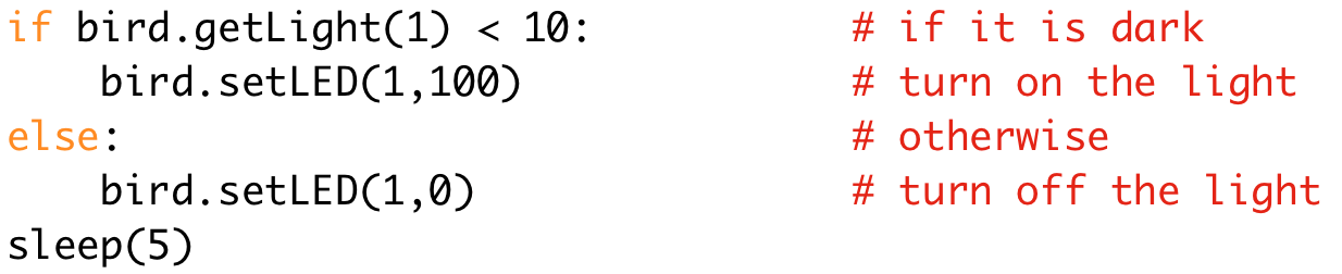빛 센서 사용하기 프로그래밍 하기 크레아트봇